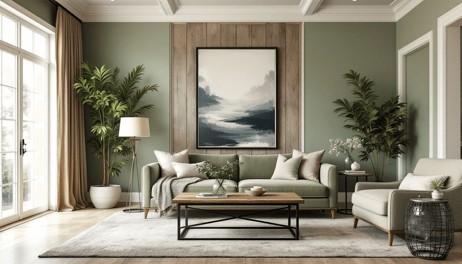 20 Best Rustic Sage Green Living Room Ideas for a Cozy, Chic Space - House & Home Trends